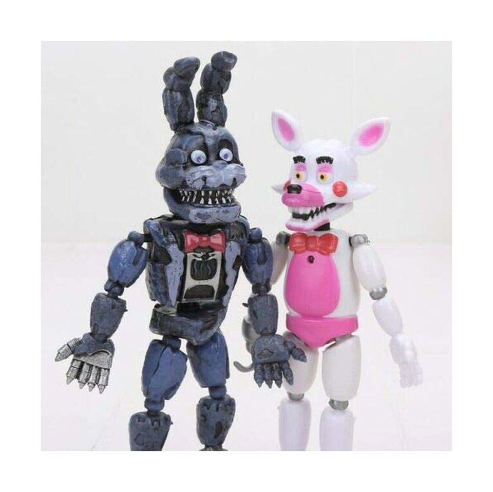 6pcs Set Five Nights at Freddy's 6‘’ Action Figures FNAF Toys w/light ...