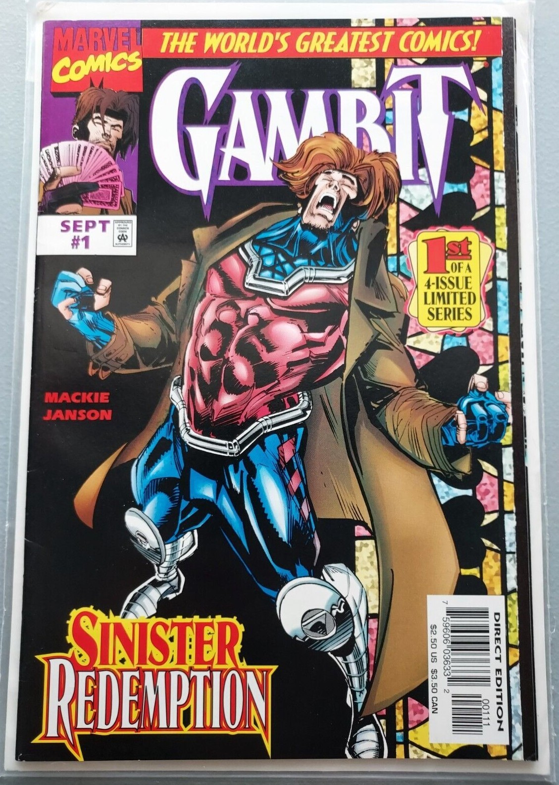 GAMBIT - SEPT #1 - 1997 - SINISTER REDEMPTION - MACKIE JANSON Marvel ...