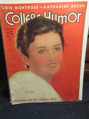 College Humor Magazine Decmber 1932 Avis Mac cover Football Red Grange ...