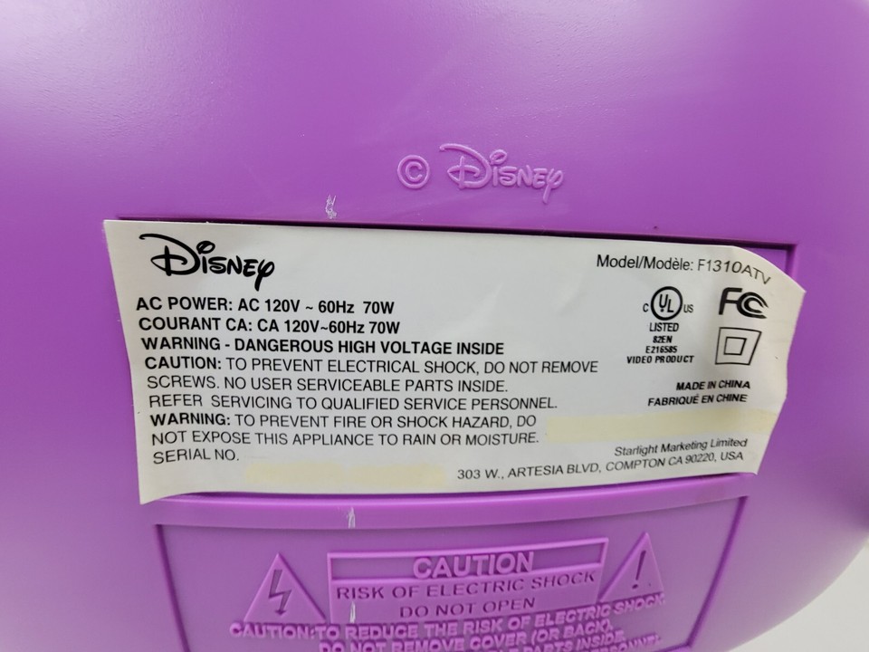 Rare 13" Pink Disney Princess TV Retro Gaming CRT Television Tested | eBay