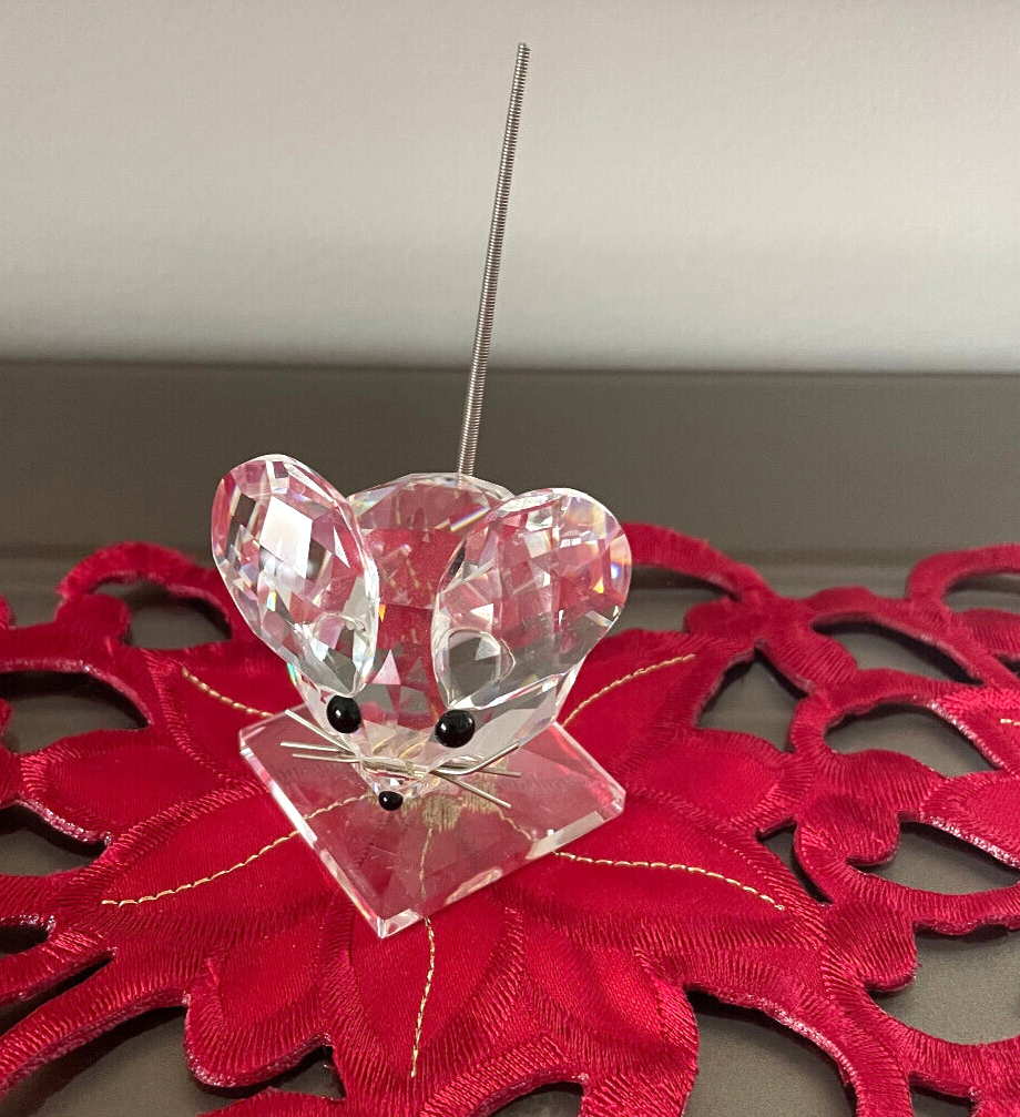 Swarovski Crystal Mouse Figurine Spring Coiled Tail 3” | eBay
