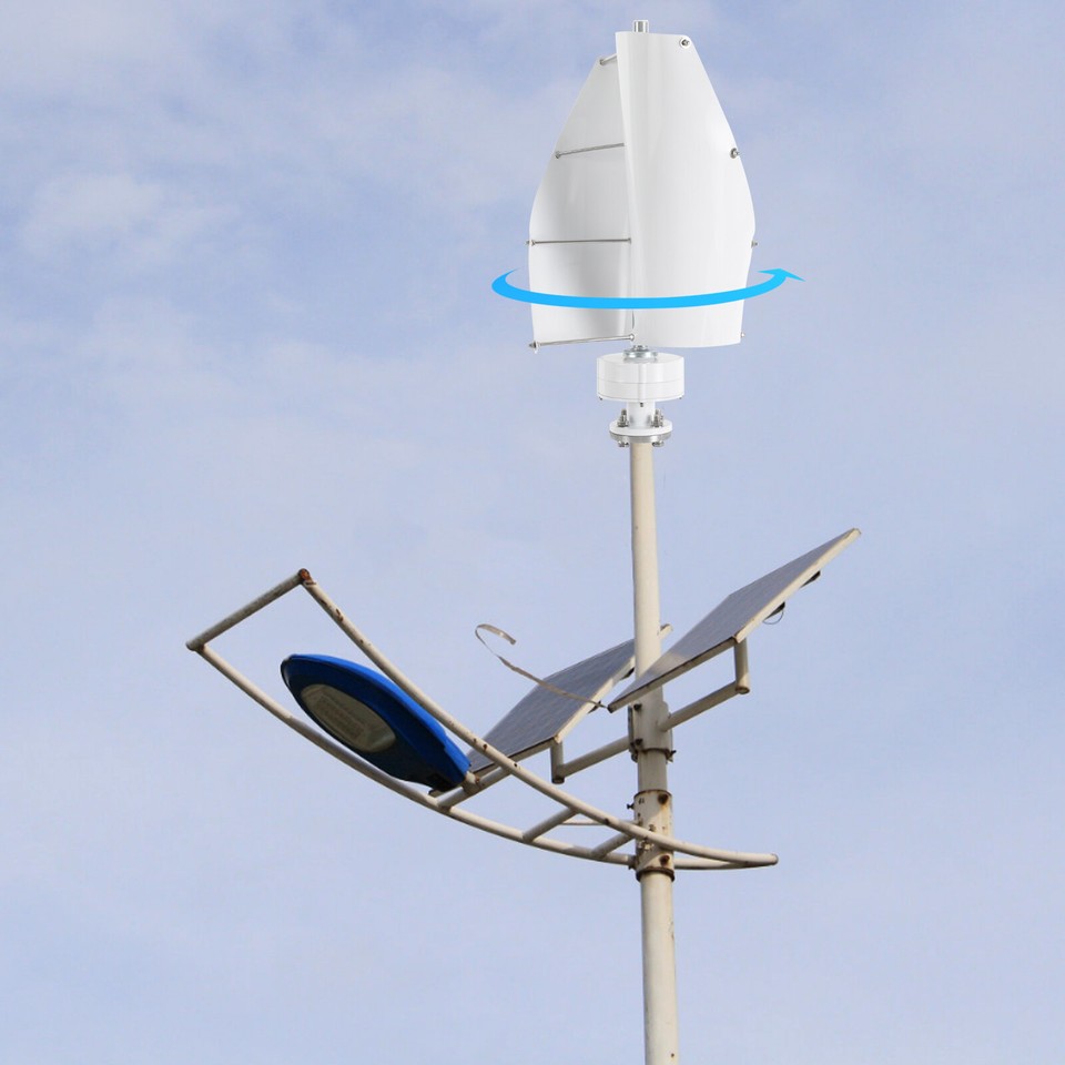 Vertical Axis Wind Turbine Generator w/Controller, Wind Turbine Wind ...