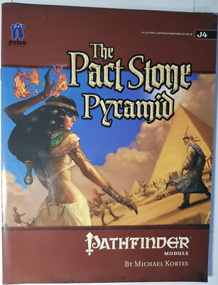 Pathfinder Adventure Module J4 THE PACT STONE PYRAMID Paizo by Michael ...
