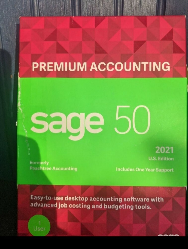 Sage 50 Premium Accounting 20211-User Retail for Windows SAG303