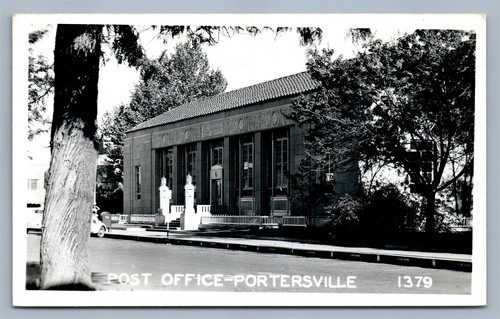 PORTERVILLE CA POST OFFICE VINTAGE REAL PHOTO POSTCARD RPPC | eBay