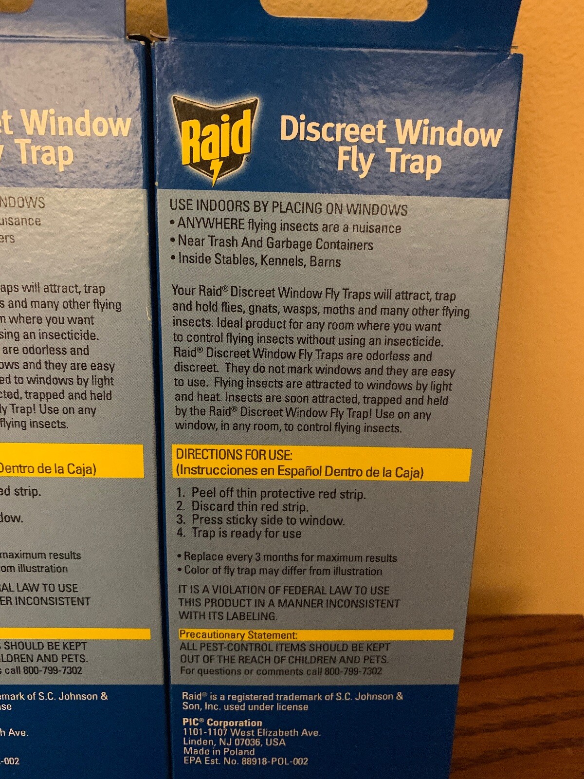 RAID Flyhide-raid Discreet Window Fly Trap Pcoflyhideraid for sale ...