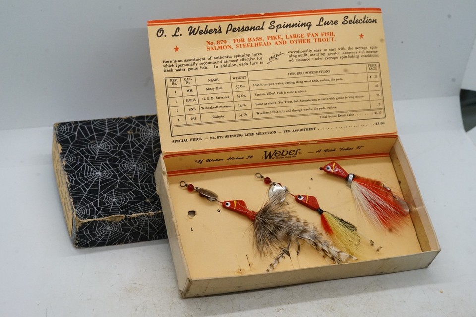 Vintage Set of O.L. Weber's Personal Spinning Lure Selection w/ Box | eBay