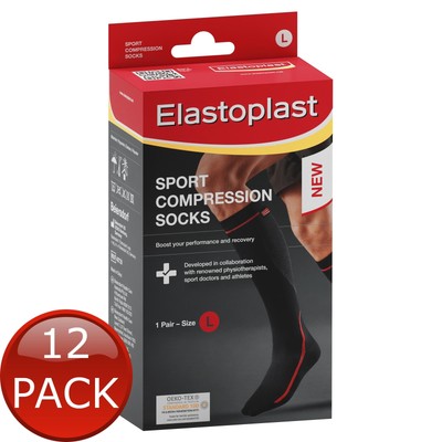 12 x E/Plast Compressn Socks L 2Ea | eBay
