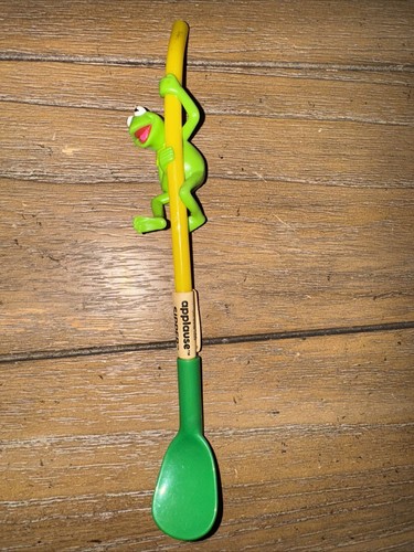 Kermit The Frog Sipper Spoon Straw NEW Disney Applause 1990 Vintage | eBay