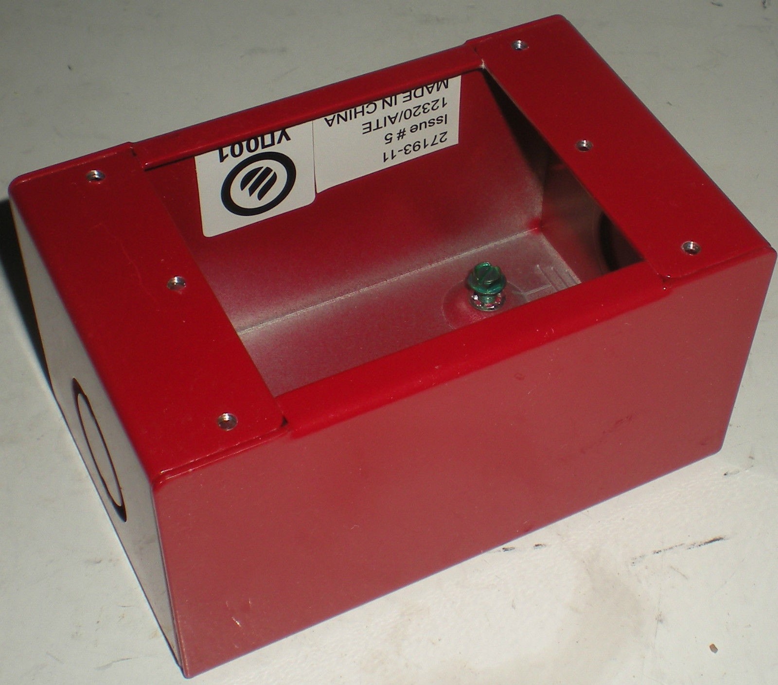 ELECTRICAL BOX-1 GANG EDWARDS 27193-11 RED SURFACE BUILDING SYSTEMS ...