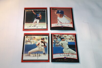 2001/2002 Bowman Baseball Jeter/Rodriguez Lot of 4 | eBay