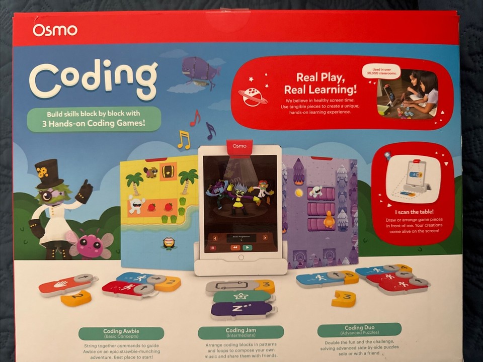 Osmo Coding Starter Kit for iPad Ages 5-10 Coding STEM NEW Sealed box ...