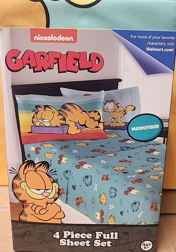 Nickelodeon Garfield 4-Piece "I Think Not" Full Sheet Set for sale ...