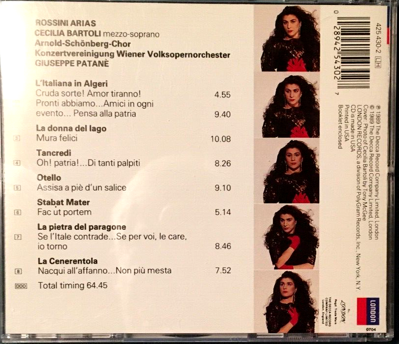 Rossini Arias - Cecilia Bartoli, Giuseppe Patane | eBay