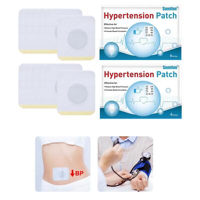 12 Pcs/2 Bag Hypertension Patch Clean Blood Vessel Patch Pad Health ...