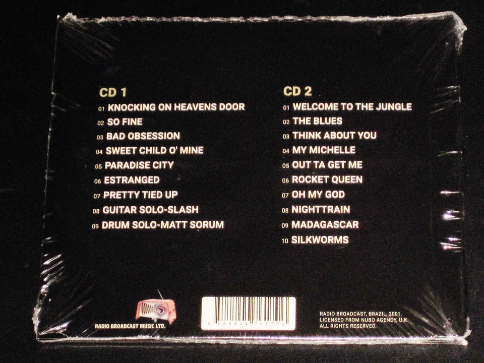 Guns N' Roses: Rio De Janeiro, Brazil - January 14, 2001 2 CD Set 2023 ...
