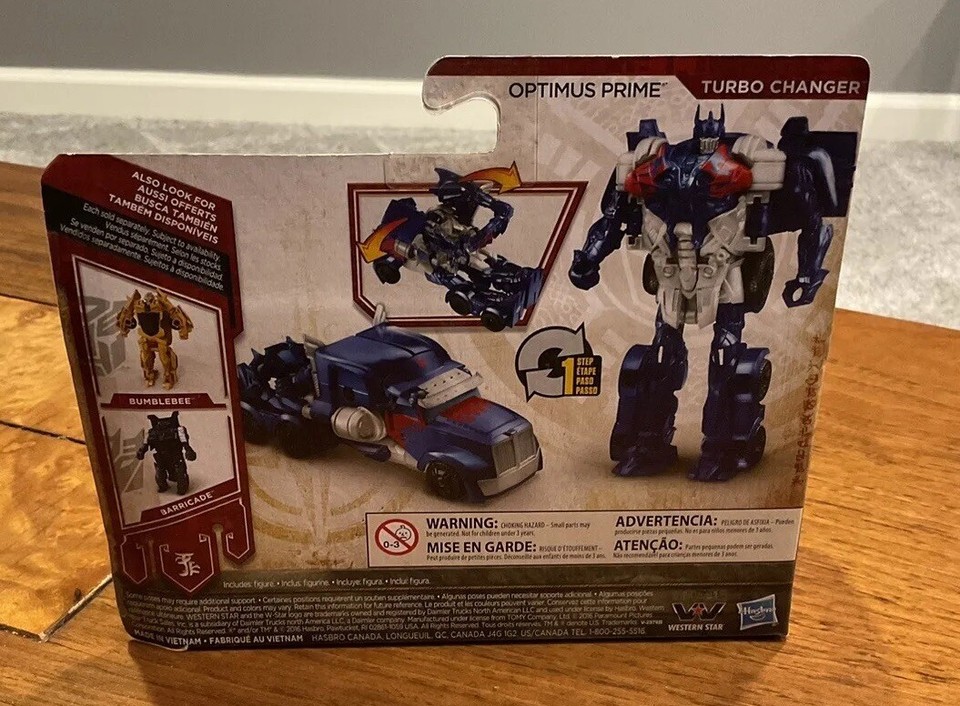 Transformers Last Knight (2016) 1 Step Turbo Changer OPTIMUS PRIME ...