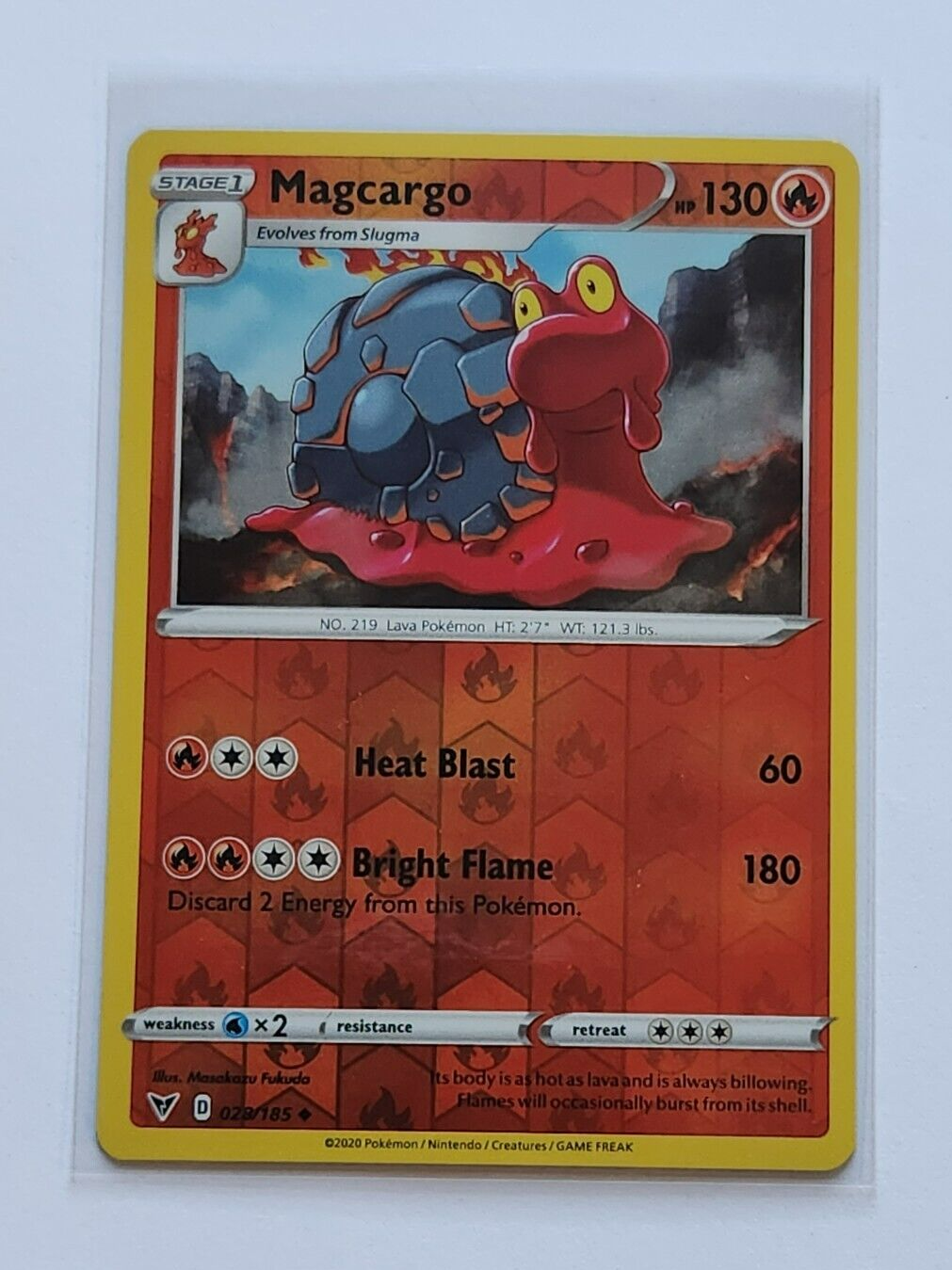 2020 POKEMON MAGCARGO HOLO TRADING CARD | eBay