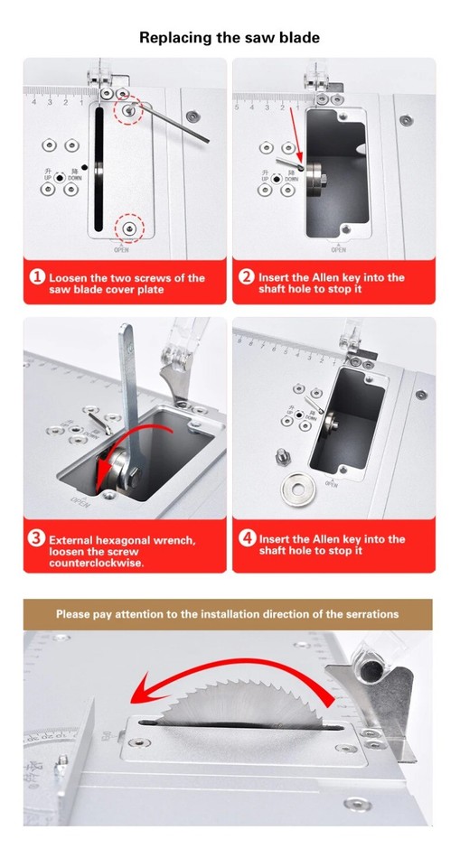 S9 Multi-functional Micro Table Saw Mini Small Table Saw DIY Benchtop ...