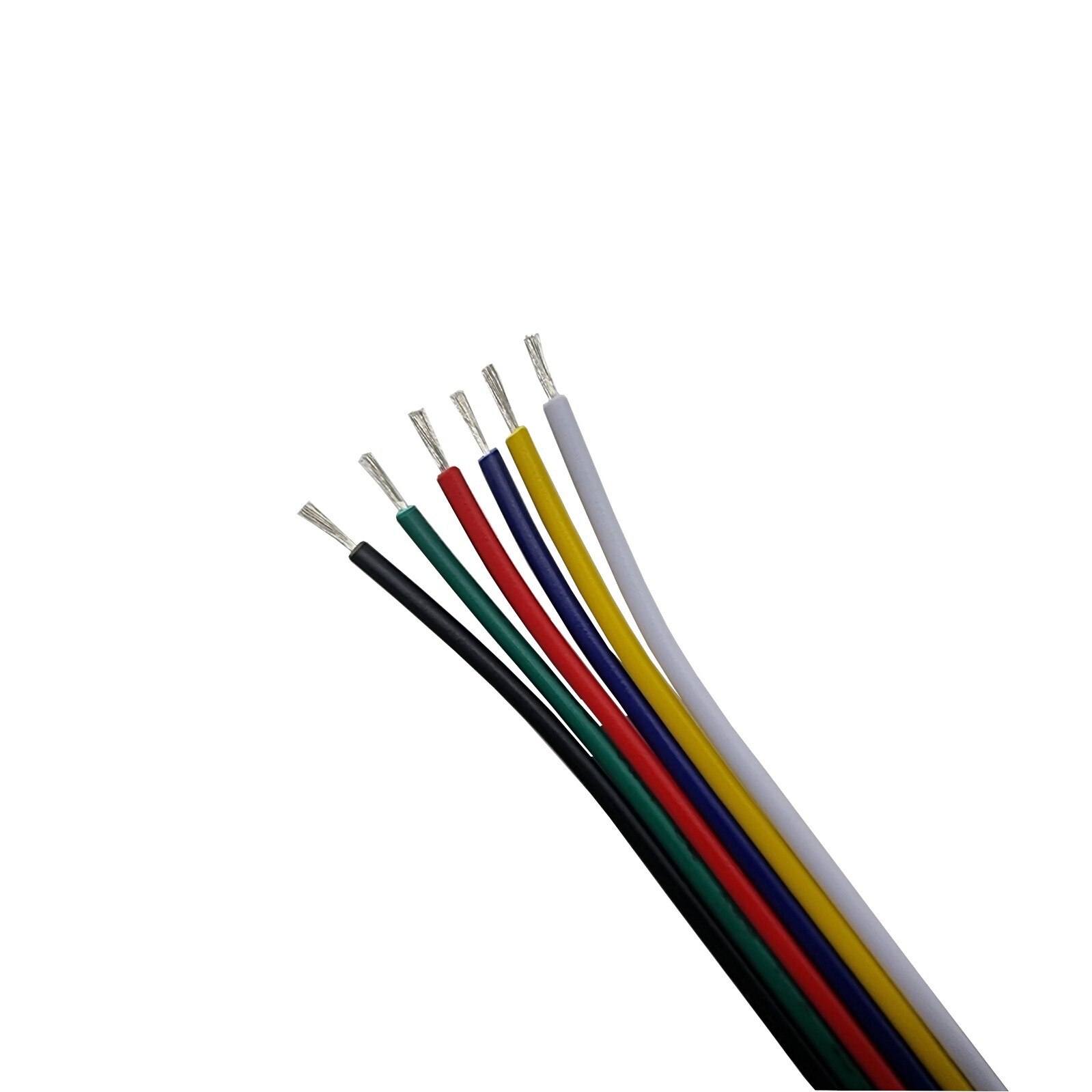 1-10m Strip LED Kabel Litze 18 AWG Meter RGB RGBW RGB+CCT 6 Adrig ...