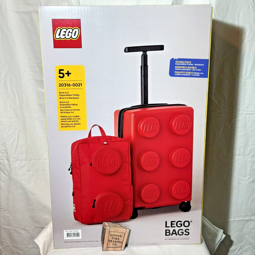 LEGO BAGS Carry-On Luggage Set with BackPack in Red - Brand New ...
