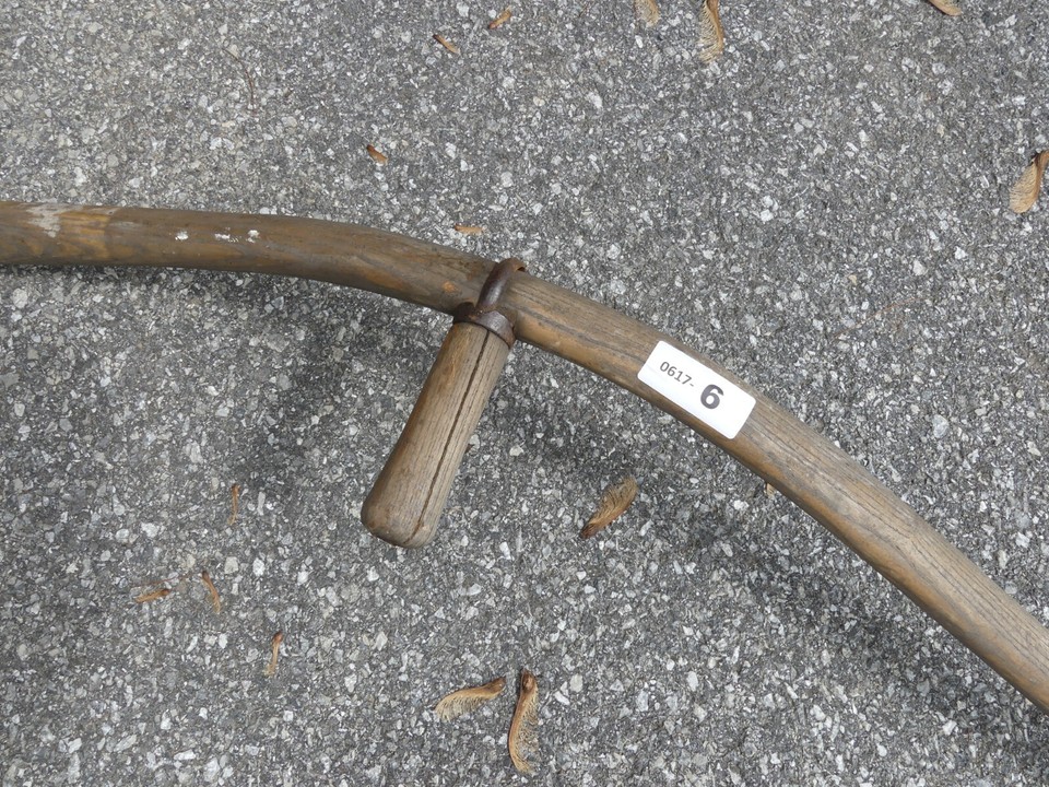 Vintage Scythe Snath Sickle - 60" Wood Handle - 28" Blade | eBay