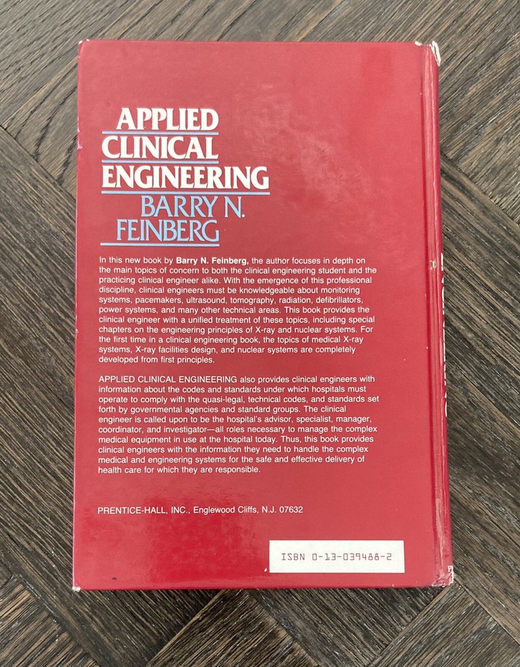 Applied Clinical Engineering, Feinberg Barry | eBay