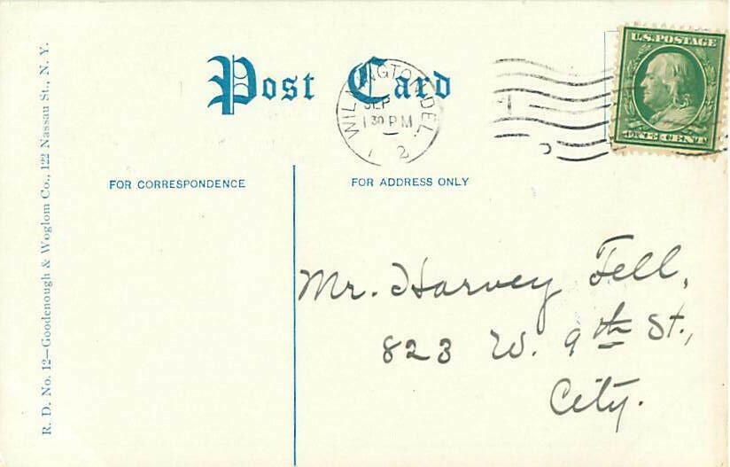 Rally Day Sunday School at Church Bring Some One Postmarked Postcard ...