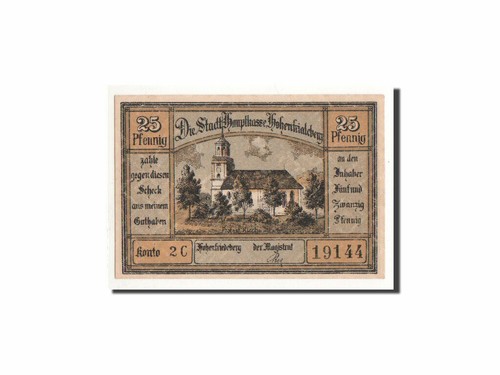 [#358551] Biljet, Duitsland, Hohenfriedeberg, 25 Pfennig, Monument, O.D ...