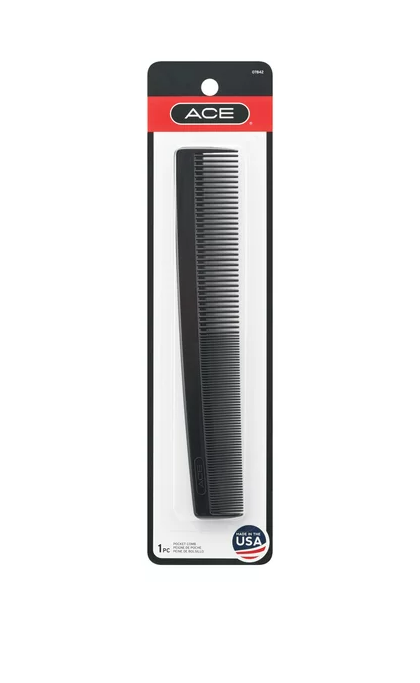ACE Hair Comb, 7-Inch Fine Tooth Comb, Black, 1 Ct | eBay