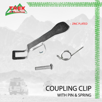 Trailer Coupling Clip Kit Hitch Trigger Spring & Pin Boat Caravan Ute ...
