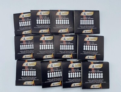 Styptic Matches Disposable Single Use For Razor Cuts, Burn (Pack of 12 ...