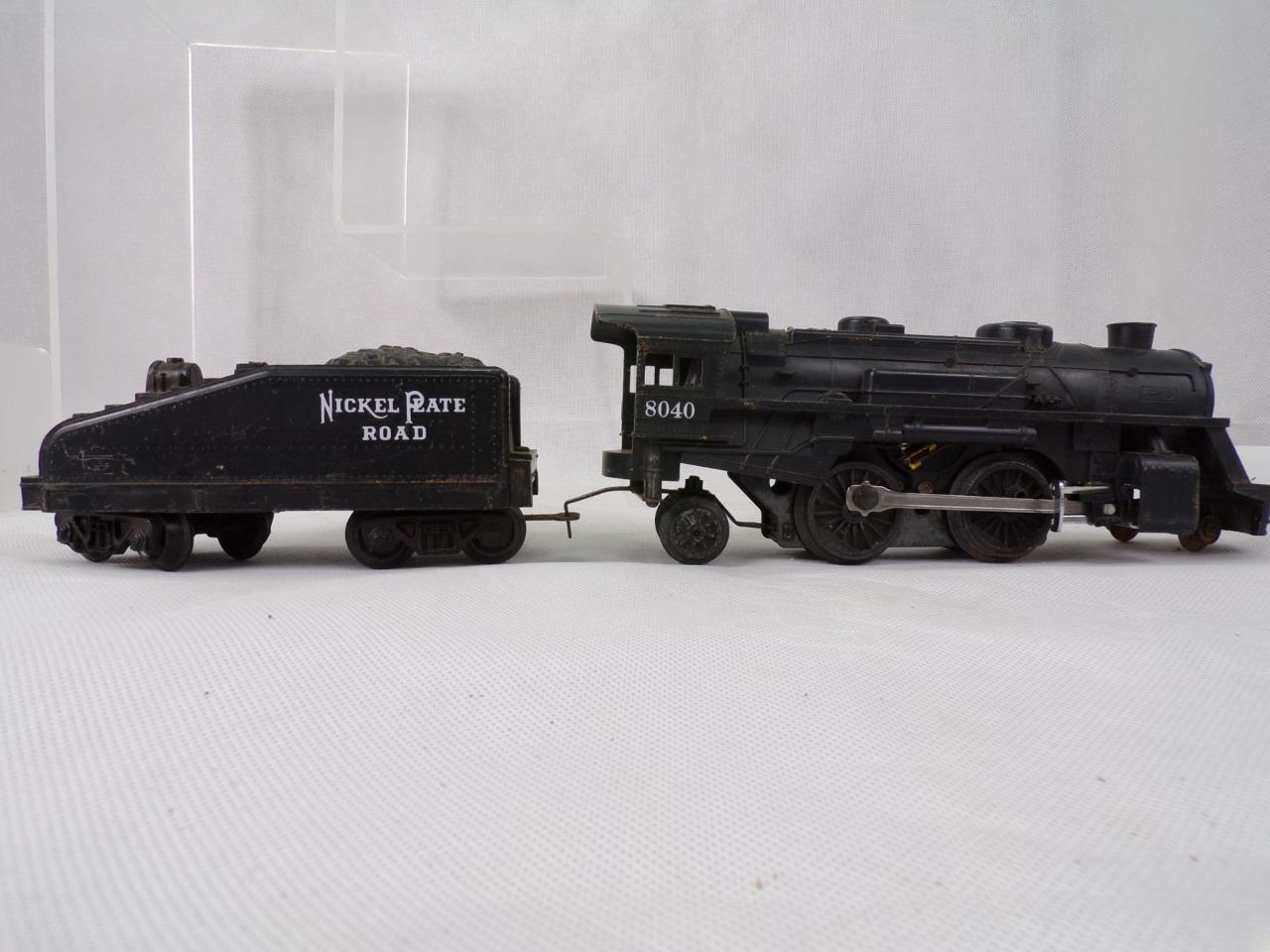 c1970s Lionel 2-4-2 steam locomotive and tender O gauge - Nickel Plate ...