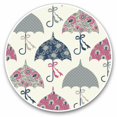 2 x Vinyl Stickers 15cm - Umbrellas England Weather Rain Cool Gift ...