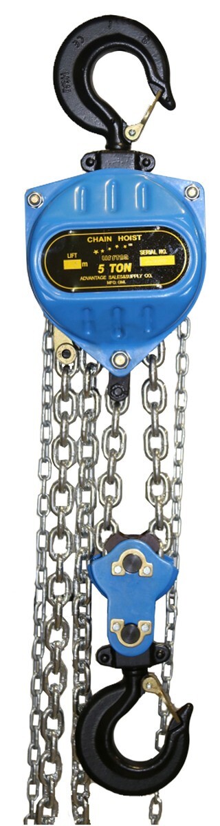 1 Ton Chain Hoist with 20 FT Lifting Chain Hook Latch Overhead Rigging ...