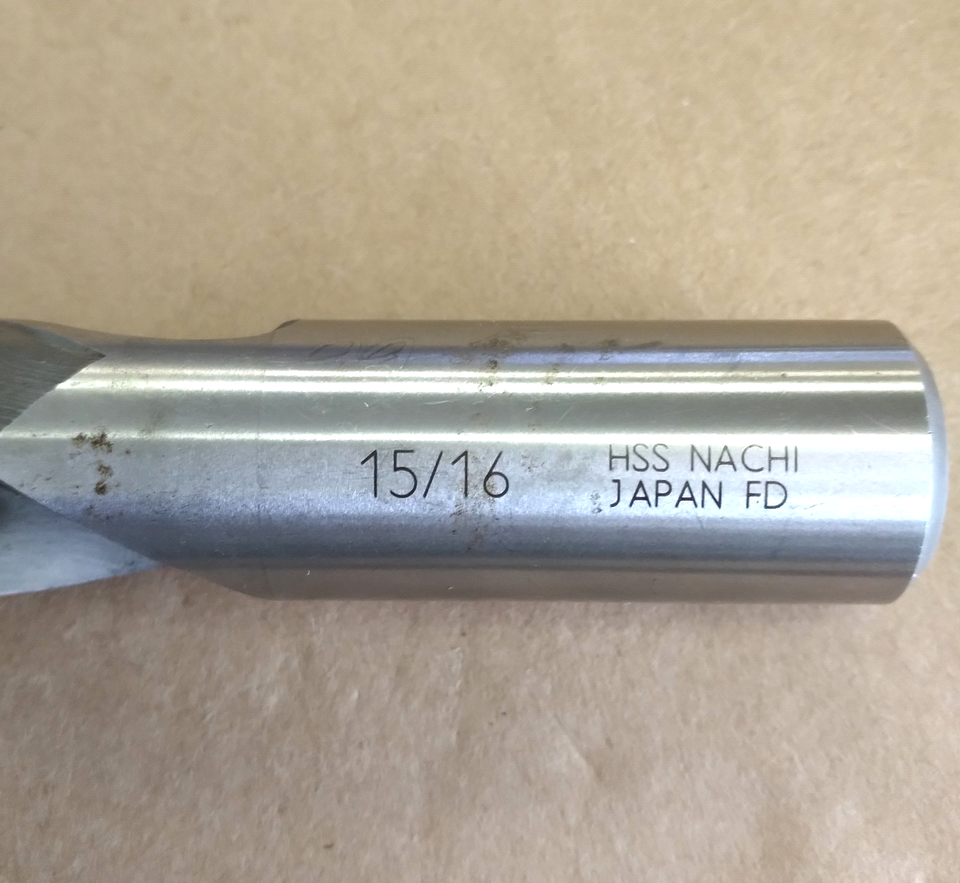 15/16 NACHI HSS STRAIGHT SHANK DRILL FD, 6" OAL, ITEM A | eBay