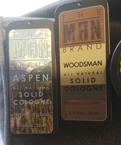 The Man Brand Solid Cologne (6) Aspen, Woodsman, Bergamot&cedar ...