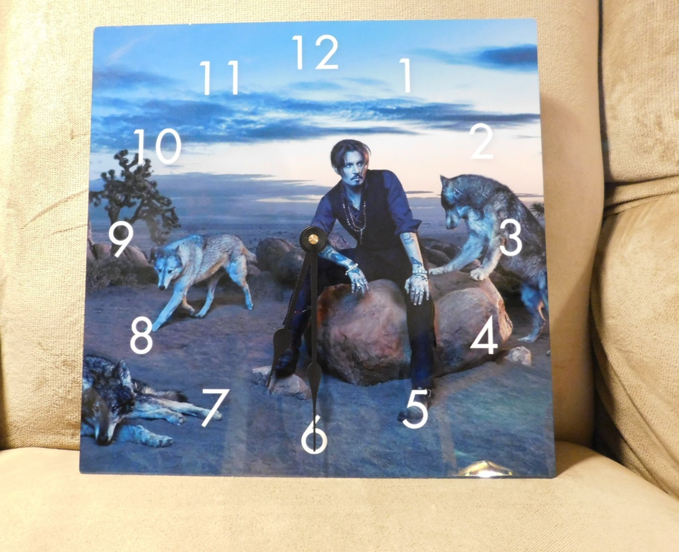 Johnny Depp Acrylic Wall Clock Dior Sauvage Photo 12x12 Inches | eBay