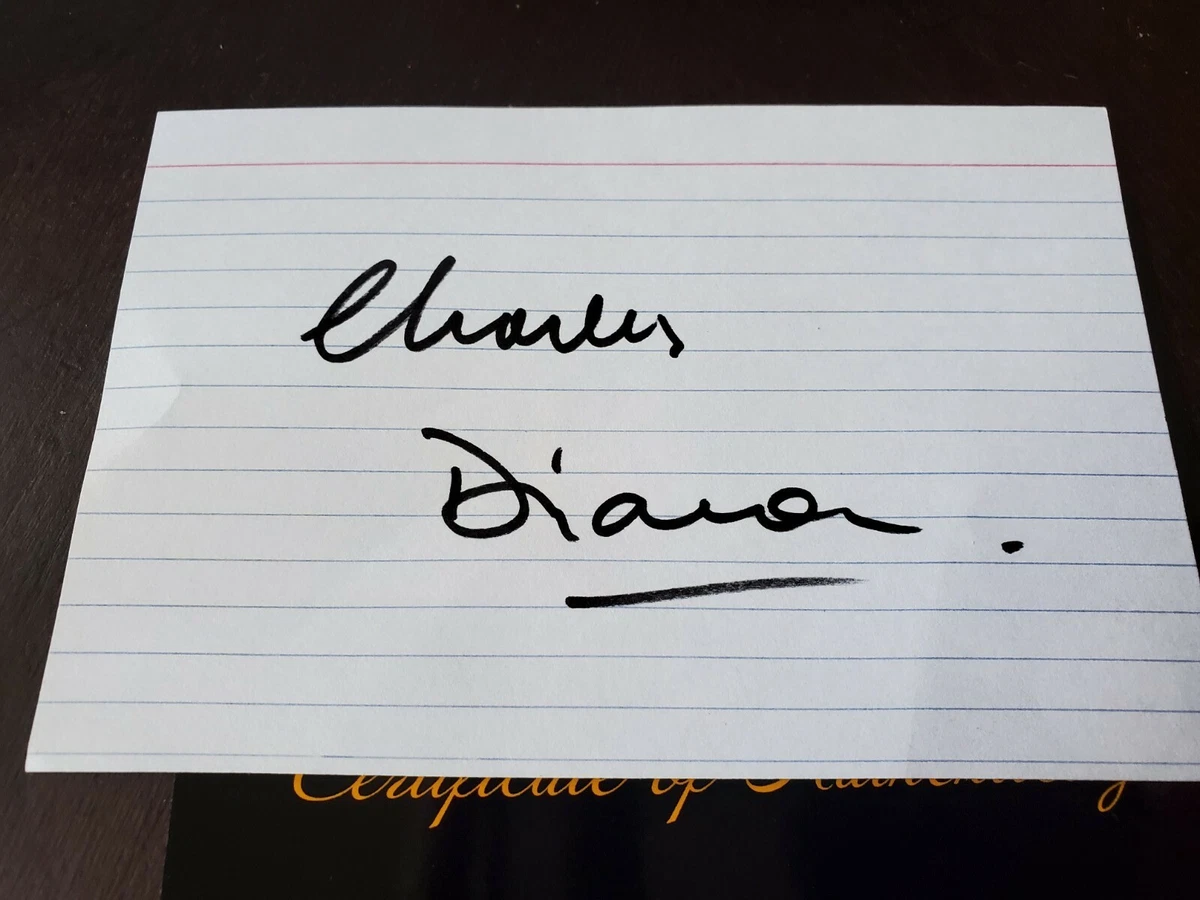 Prince Charles Signature