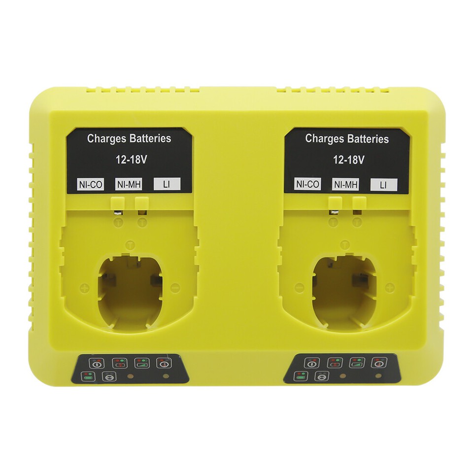 Dual Fast Charger For RYOBI P108 18V One Plus 18V Lithium Battery P107 ...