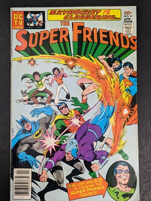 The Super Friends #4 DC Bronze April 1977 Batman & Robin 1st Skyrocket ...