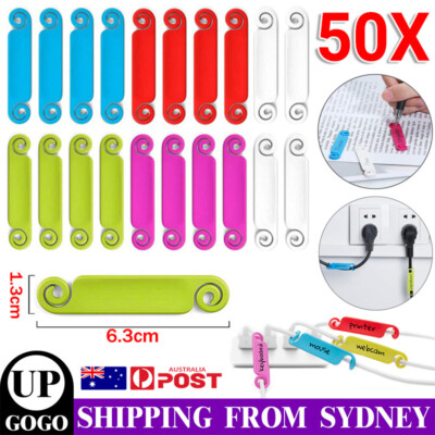 50PCS Fiber Cable Tags Self-adhesive Label Cord Multicolor Sticker ...