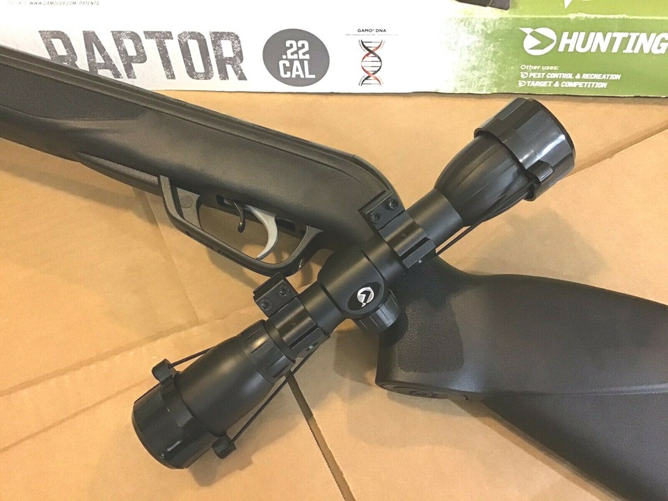 Gamo Raptor Whisper .22 Caliber Break Barrel Air Rifle with Scope | eBay