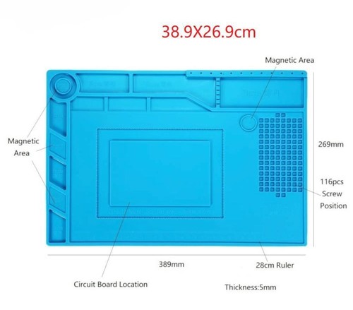 Antistatic Silicone Repair Work Mat Mobile Phone Soldering Underlay new ...