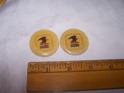 2 USPS US MAIL POSTAL SERVICE Emblem Medallions Crafts Jewelry ...