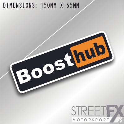 Boost Hub Sticker Decal Car Vinyl funny Window Bumper Jdm Turbo Auto ...