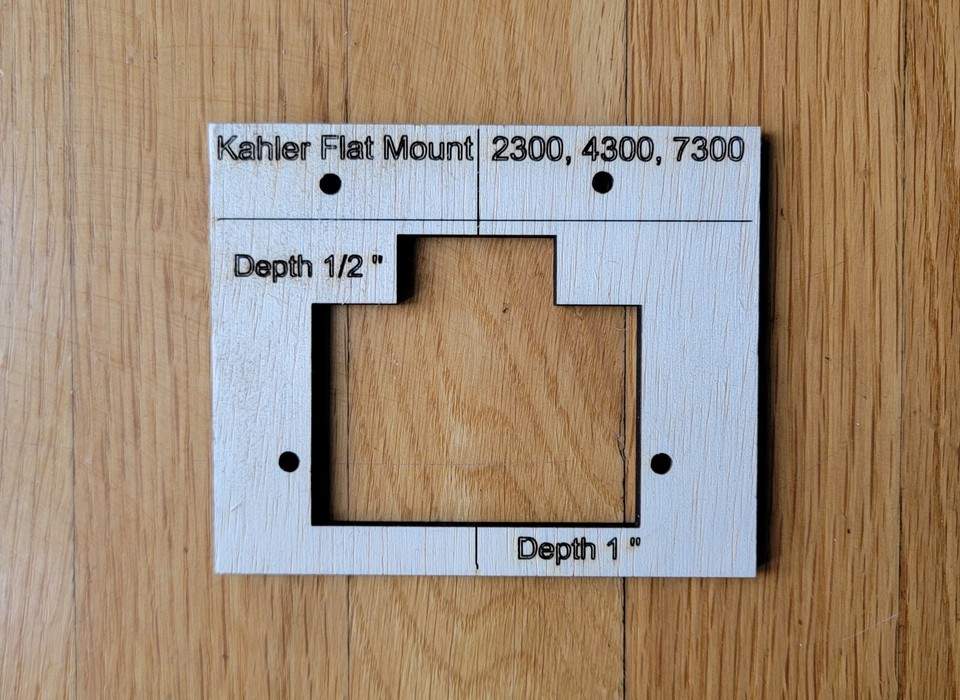Kahler Guitar Bridge Routing Template (6 or 7 & 8 string guitars) | eBay