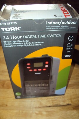 TORK E101PB Electronic Timer: 1 Channels, 120V AC, SPST, 30 A Amps, 24 ...