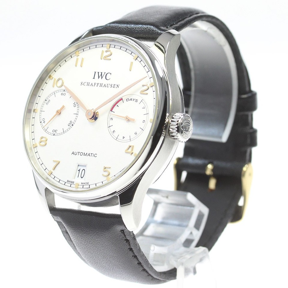 IWC SCHAFFHAUSEN Portugese IW500114 7 Days Date Automatic Men's Watch ...