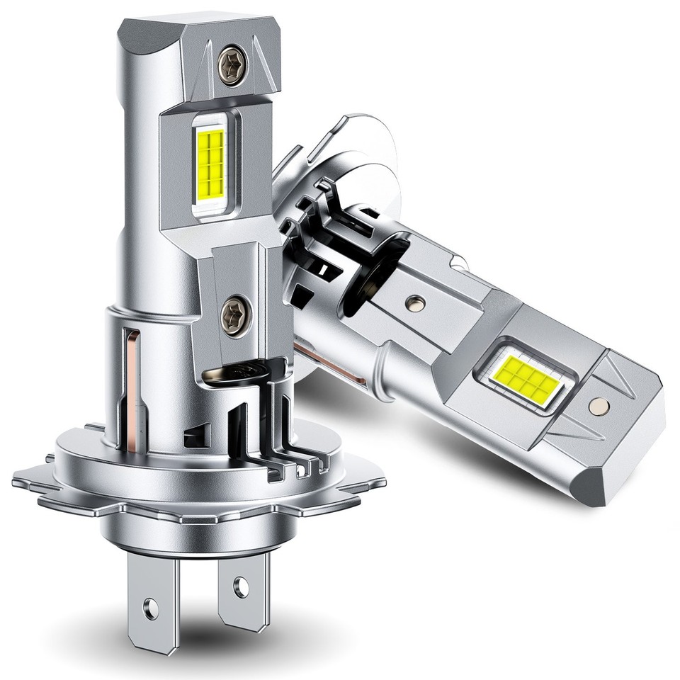 4X AUXITO H7 LED Headlight Bulbs High Low Beam 6500K Super Bright 120W ...